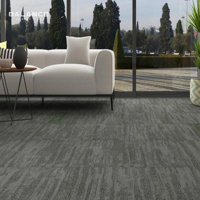 China Nylon Modular Carpet Tiles for Commercial Office Floor Total Thickness Approx 6.0mm for sale