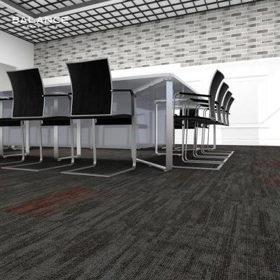 China Custom Plain Loop Pile PVC Modular Carpet for Modern Patterns in Commercial Spaces for sale