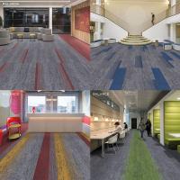 China Total Weight 4500g/sqm ±3% PVC Carpet Tiles 25x100 Tufted Puzzle Pattern for Commercial for sale
