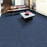 China Medium Pile Plain Line Style Made Nylon/PP Office Carpet Tiles for Home from Customized for sale