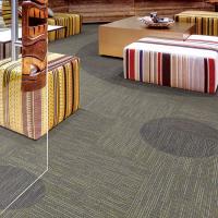 China Medium Pile Plain Line Style Made Nylon/PP Office Carpet Tiles for Home from Customized for sale