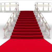 China Modern Luxury Red Carpet Runner for Wedding Prayer Home Car Party 100% Polyester for sale