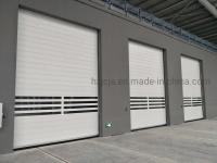 China 3.9m Motor Shaft Aluminum Alloy Rapid Shutting Door for Security Warehouse Garage for sale