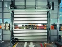 China Finished Aluminum Alloy Fast Rolled Shutter Roll up Spiral Security Garage Door 0.8-1.5 mm for sale
