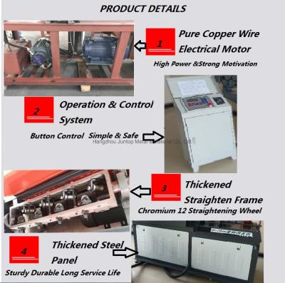 China Small Deformation Principle Round Bar Straighten Machine with ISO9001 Certification for sale