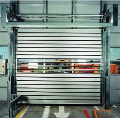 China Fire Proofing High Speed Roll Up Door with Wind Resistance Beaufort 12 and IP55 Protection for Industrial Use for sale