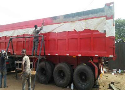 China 45m3 bulk heavy duty tipper trailer , 5 axle dumper trailer with 13R22.5 Tyre, Sinomicc brand semi dump trailer for sale