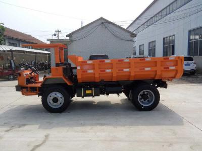 China 63hp mining tipper truck 5 tons mining dump truck  orange color for sale