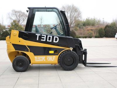 China 3 ton telescopic forklift loader 30 with max lifting height 4060mm,yellow color,with Joystick for sale