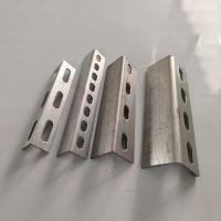 China Hot Dipped Galvanized Steel Perforated Slotted Angle Iron Gi Angles Steel bar for Garage Door for sale