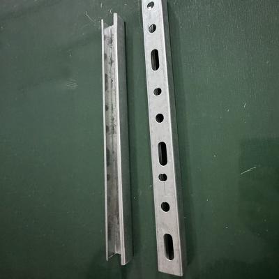 China 25X16 Galvanized Unistrut Channel Sheet Punched Gi Slotted C Channel For Construction for sale