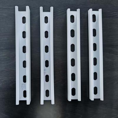 China Plastic Coated White Metal C Strut Channel 1.0mm To 3.0mm C Slotted Channel for sale