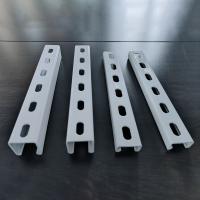 China Plastic Coated White Metal C Strut Channel 1.0mm To 3.0mm C Slotted Channel for sale