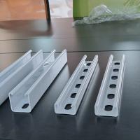 China Plastic Coated White Metal C Strut Channel 1.0mm To 3.0mm C Slotted Channel for sale