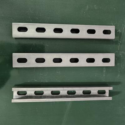 China Peach Size C Channel 41x21 High Strength Anti Corrosion Metal Slotted Channel for sale