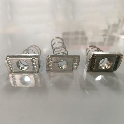 China Customized Strut Channel Accessories Spring Fixed Connection Female Connector for sale