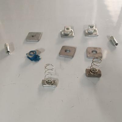 China Carbon Steel Strut Channel Accessories C Channel Lock Nut Washer / Serrated Tooth Pad for sale
