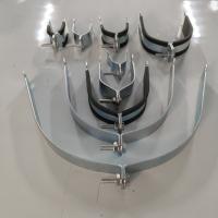 China Customizable P Type Pipe Clamp Extrusion Molding Galvanized Steel for sale