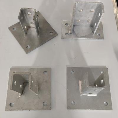 China Heavy Duty Reinforced Strut Channel Accessories Foot Bracket for Industrial Steel Structure for sale