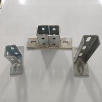China Heavy Duty Reinforced Strut Channel Accessories Foot Bracket for Industrial Steel Structure for sale