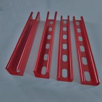 China Red Powder Coated C Channel Strut 1.5mm / 2.0mm For Fire Protection System for sale
