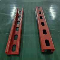 China Red Powder Coated C Channel Strut 1.5mm / 2.0mm For Fire Protection System for sale