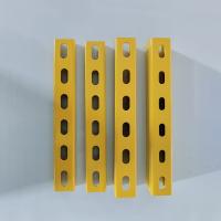 China Yellow Powder Coated Slotted C Steel Channel For Solar Bracket Support System for sale