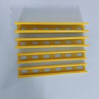 China Yellow Coated Metal Framing Strut Channel Anti Rust Spray Painted Perforated C Channel for sale