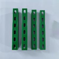 China Green Powder Coated C Steel Unistrut Slotted Channel Q235B Perforated For Solar Mounting Bracket for sale