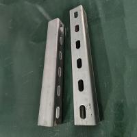 China 275g/M² Slotted C Unistrut Channels Q235 Perforated Steel Hot Dipped Galvanized For Solar Mounting for sale