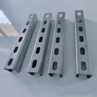 China 275g/M² Zinc Coated C Type Steel Unistrut Slotted Channel With High Corrosion Resistance for sale