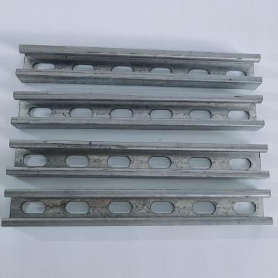 China Hot Dipped Gi Slotted C Channel 275g/M² Square Edge Slotted Unistrut For Solar Mounting Support for sale