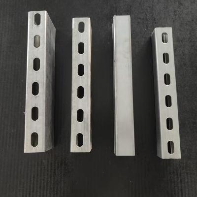 China Pre Galvanized Slotted Channel 41x38 Perforated Hdg C Channel For Solar Mounting & Construction Support for sale