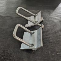 China Serrated Unistrut Beam Clamps With U Bolt Anti Slip Toothed Pressure Plate for sale