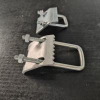 China Strut Channel Serrated Strut Beam Clamp With U Bolt Anti Slip Toothed Pressure Plate for sale