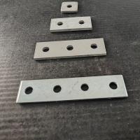 China Galvanized Steel 4 Hole Flat Joining Plate Customized Straight Metal Connector for Furniture & Framing for sale