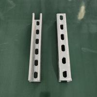 China 25x16 Galvanized C Channel Steel Standard Size Cold Formed Slotted Channel Strut for sale