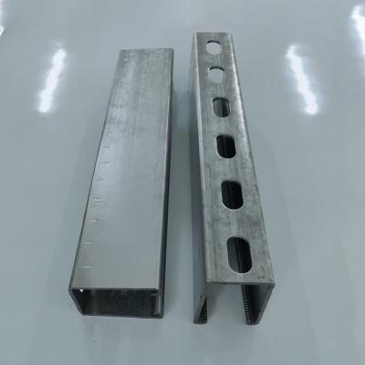 China High Strength 41x62mm C Slotted Channel Unistrut Strut Channel For Solar Bracket Support for sale