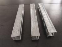 China 41×41 Pre-Galvanized Ribbed Slotted C Strut, Heavy-Duty Solar & Electrical Equipment Support Frame for sale