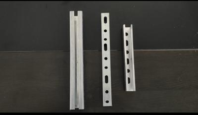 China Lightweight Solid Non-Perforated Metal Strut Channel with Custom Length for Heavy Load Bearing for sale