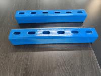 China Unistrut Channels Modular Blue Powder Coated Slotted C Steel Channel Made from Carbon Steel for Long Lasting Performance for sale