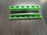 China Unistrut Channels Green Powder Coated Slotted C Steel Channel Q235B Carbon Steel for Solar Mounting Brackets and Structural Support for sale
