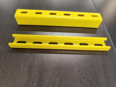 China Durable Carbon Steel Yellow Powder Coated C Strut Channel with Smooth Surface and Anti Rust Properties for Construction for sale