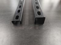 China Durable C Strut Channel with Powder Coated Black Finish Cold Formed Steel Profile for MEP Systems Photovoltaic Mounting and Construction Support for sale