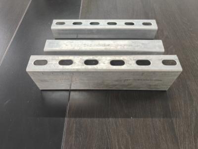 China Unistrut Channels Pre Galvanized Slotted C Strut Channel Made from Carbon Steel with Oval Holes for Flexible and Quick Assembly for sale