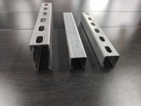 China Unistrut Channels Pre Galvanized Slotted C Strut Channel Made from Carbon Steel with Oval Holes for Flexible and Quick Assembly for sale