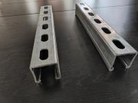 China 41×41 Square-Edge Rib-Reinforced Galvanized C Purlin with Inner Toothed Structure for Construction for sale