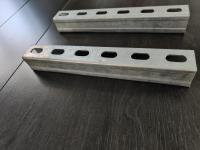 China 41×41 Square-Edge Rib-Reinforced Galvanized C Purlin with Inner Toothed Structure for Construction for sale