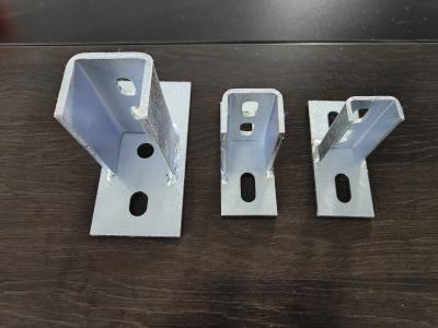 China Corrosion Resistant Heavy Duty C Strut Channel Base Plate with Double Weld Reinforcement for Outdoor Construction for sale
