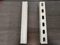 China 41×41 Pre-Galvanized Square-Edge Rib-Reinforced Serrated (Flowered) C Channel Steel | Solar Mounting Rail for Medium & Heavy-Duty Applications for sale